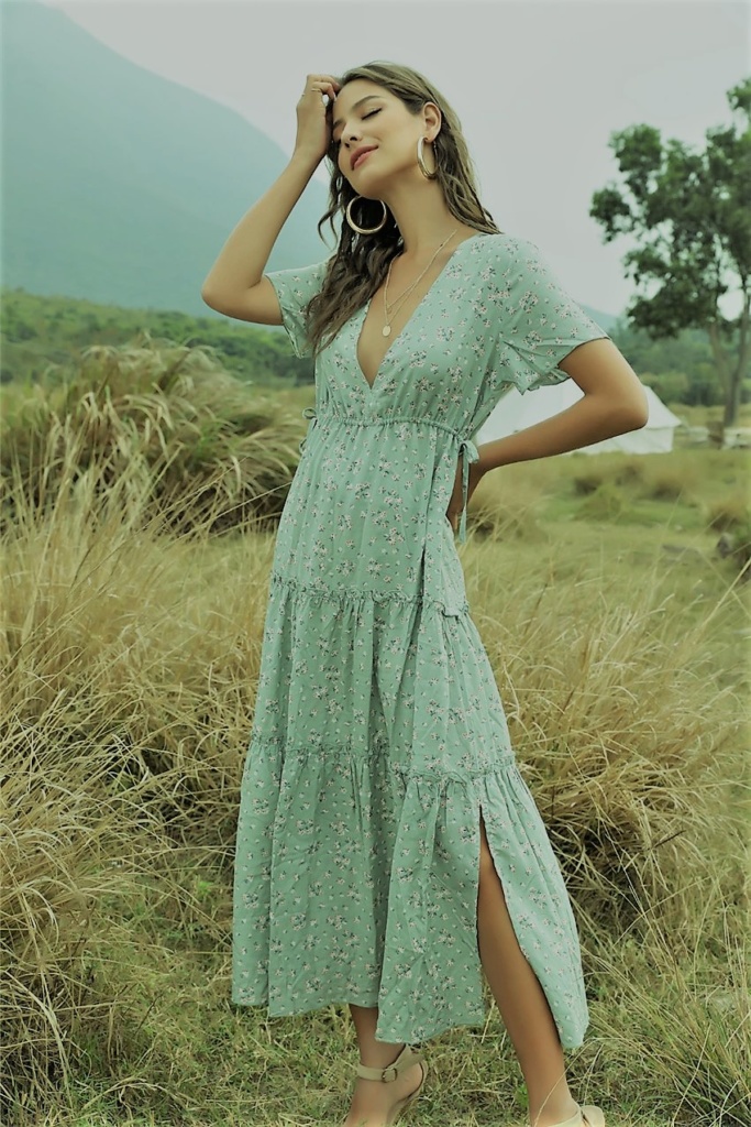 2020 Summer Beach Holiday Dress Women Casual Floral Print – Gorgeous ...